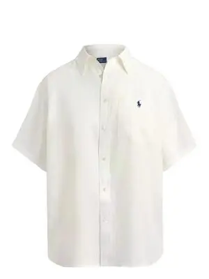 Polo Ralph Lauren Oversized Linen Shirt - Neutrals
