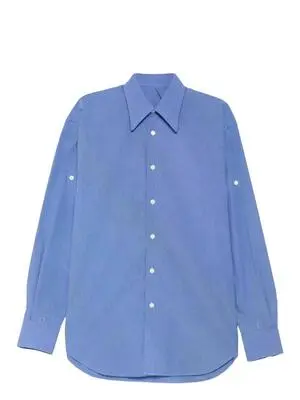 MARINA YEE Cornflower Classic Collar Shirt - Blue