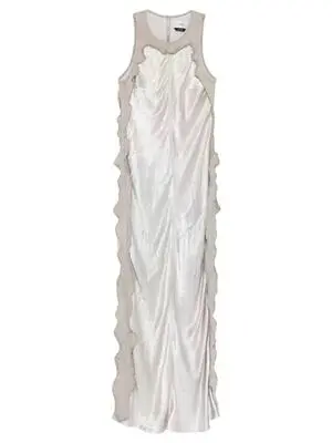 HAIKURE Toto Frayed-edge Dress - Silver