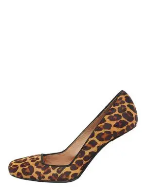 Tory Burch Leopard Print Square-toe Pumps - Neutrals