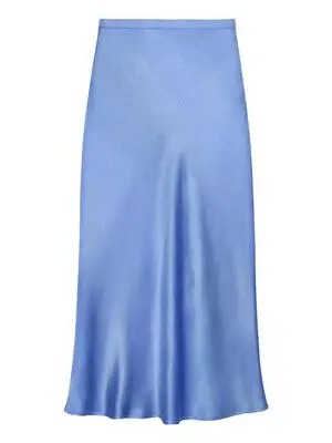 ANINE BING Bar Silk Skirt - Blue