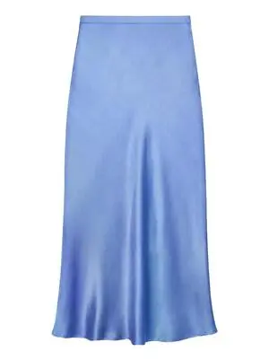 ANINE BING Bar Silk Skirt - Blue