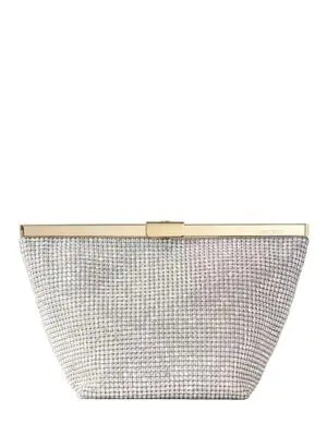 JIMMY CHOO Embellished Clutch Bag - Silver