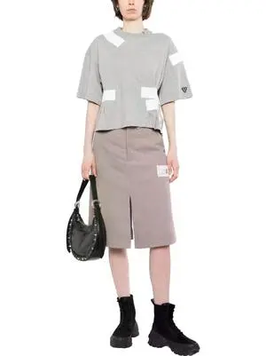 Mihara Yasuhiro Stone Shorts With Front Slit - Grey