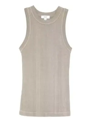 AGOLDE Leigh Ribbed Tank Top - Neutrals