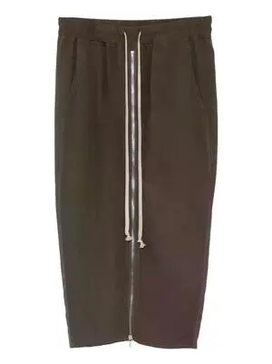 Rick Owens Pillar Midi Skirt - Brown