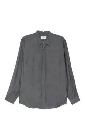 SYSTEM Concealed-button Shirt - Grey