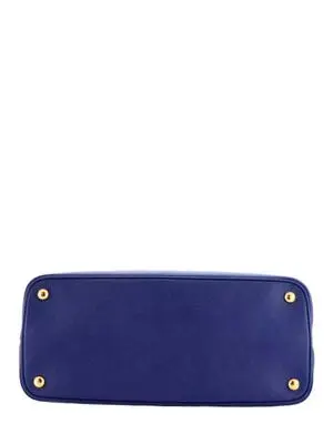 Prada Saffiano Leather Tote Bag - Blue