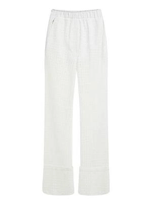 JIJIL Straight-leg Broderie Anglaise Pants - White