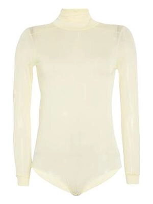 MAISON MARGIELA MAISON MARGIELA Pastel Viscose Bodysuit Yellow