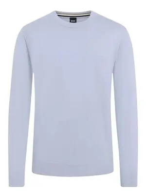 Hugo Boss Crew Neck Long Sleeve Sweater - Blue