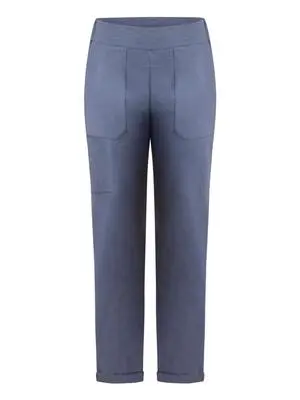 KNOWN SUPPLY Nolan Mid Rise Slim Pants - Blue
