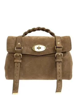 Mulberry Alexa Suede Satchel Bag - Brown