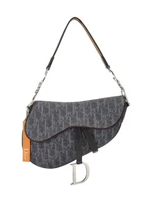 Dior Trotter Saddle Bag - Blue