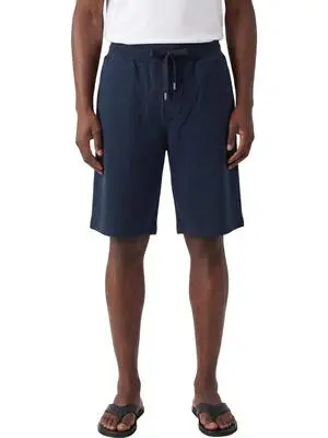Dolce & Gabbana Dolce & Gabbana Cotton Jogging Shorts With Embroidered Logo Blue