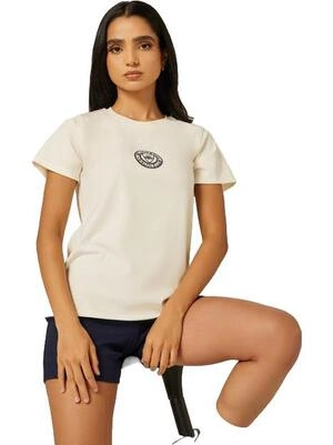 BE ATHLETICA Health Club Embroidered T-shirt - Marshmallow