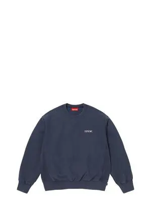 Supreme Washed Crewneck Sweatshirt - Blue