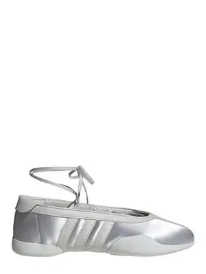 Adidas Ballet Flats With Lace-up Detailing - Silver