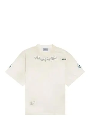 Balenciaga Short Sleeve Graphic T-shirt - Cream