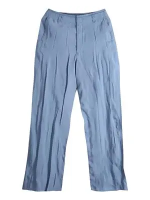 LEMAIRE Creased Soft Wide Leg Pants - Blue