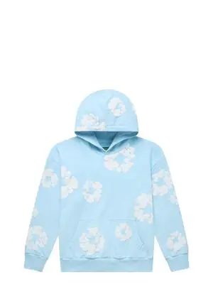 DENIM TEARS Cotton Wreath Hooded Sweatshirt - Blue