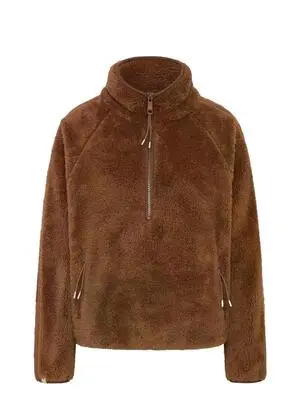 The Upside Harlow Fleece Half-zip Sweatshirt - Brown