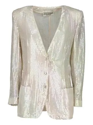 Gianfranco Ferre Sequin-embellished Blazer - Neutrals