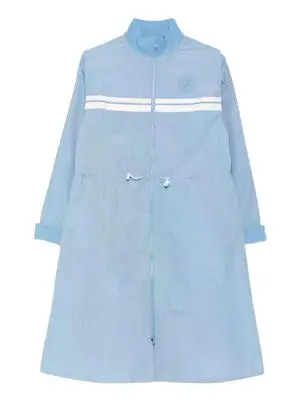 AGNES B. Ribstop Zip-up Dress - Blue