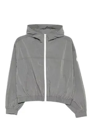 AGNES B. Ribstop Windbreaker Jacket - Grey