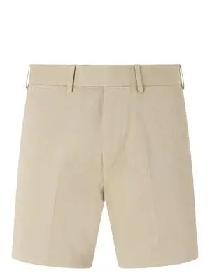 TOM FORD Straight-leg Cotton-blend Twill Shorts - Neutrals