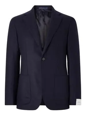 Caruso Aida Wool And Cashmere-blend Twill Blazer - Blue