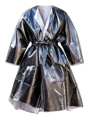 MIRO MISLJEN Miro Misljen Metallic Foil Trench Coat