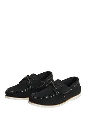 Tommy Hilfiger Suede Boat Shoes - Navy