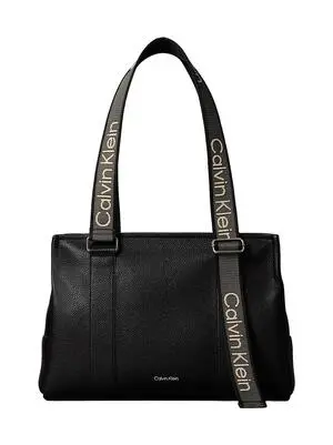 Calvin Klein Strap Tote Bag - Black