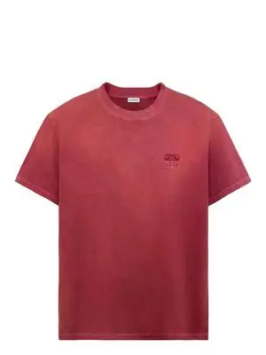 Loewe Regular Fit T-shirt In Cotton - Red