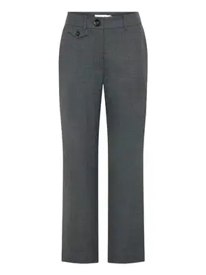 Anna Quan Juliette Button-detail Trousers - Grey