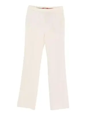 Max Mara Pressed-crease Straight-leg Trousers - Neutrals