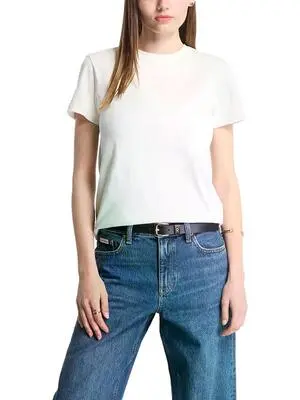 Calvin Klein Embroidered T-shirt - Neutrals