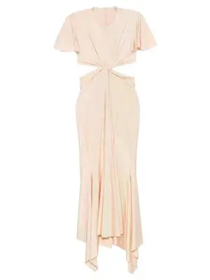 Philosophy Di Lorenzo Serafini Cut-out Twist Detail Dress - Neutrals
