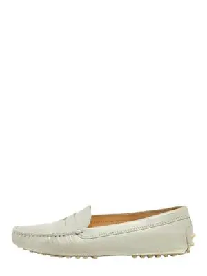 TOD'S Tod's Vintage Gommino Leather Loafers Grey