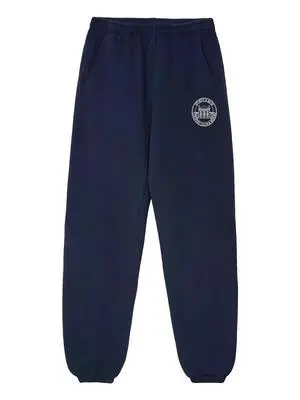 SPORTY & RICH Cotton Track Pants - Blue