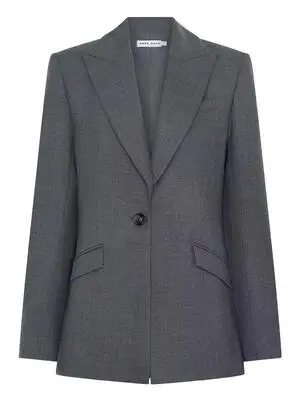 Anna Quan Willow Single-breasted Blazer - Grey