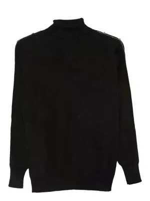 D.exterior Stud-embellished Roll-neck Sweater - Black