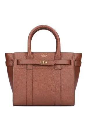 Mulberry Zipped Bayswater Mini Bag - Brown