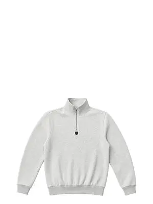 FIFA 1904 Quarter Zip Sweatshirt With Funnel Neck - Grey
