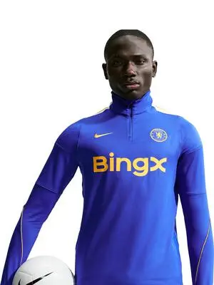 Nike Chelsea Fc Strike Dri-fit Soccer Knit Drill Top - Blue