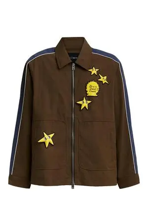 COACH X Brain Dead Recycled Polyamide Racer Jacket - Brown