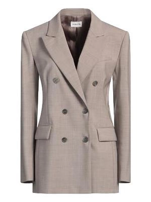 P.a.r.o.s.h P. A.r. O.s. H. Woman Blazer Chocolate Brown Size L Virgin Wool, Elastane Taupe