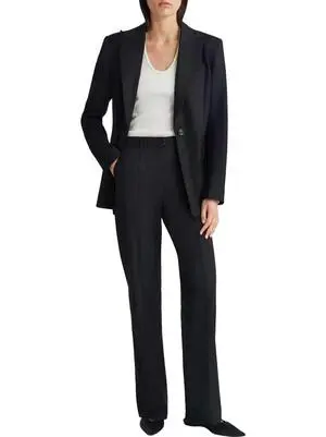 Anna Quan Archie Pleated Trousers - Black