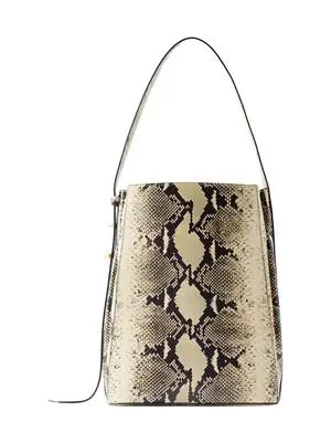 AMANU Somalia Snake-effect Leather Shoulder Bag - Animal Print